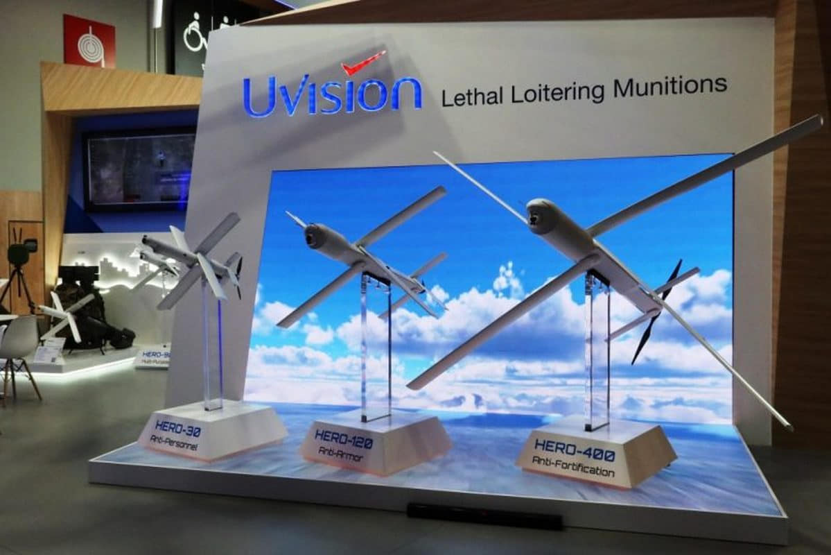 HERO-90 and Viper kamikaze drones at the Paris Air Show 2023 - ВПК.name