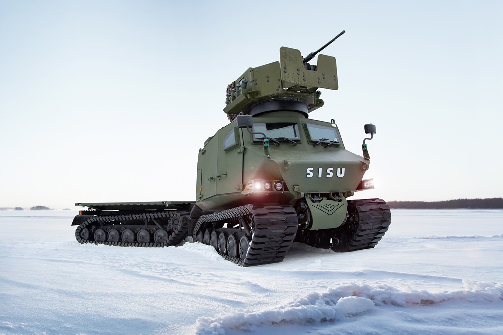 New Sisu GTT double-link articulated armored tracked transporter - ВПК.name