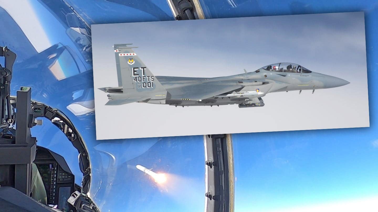 The F-15EX fighter jet launched a rocket for the first time - ВПК.name