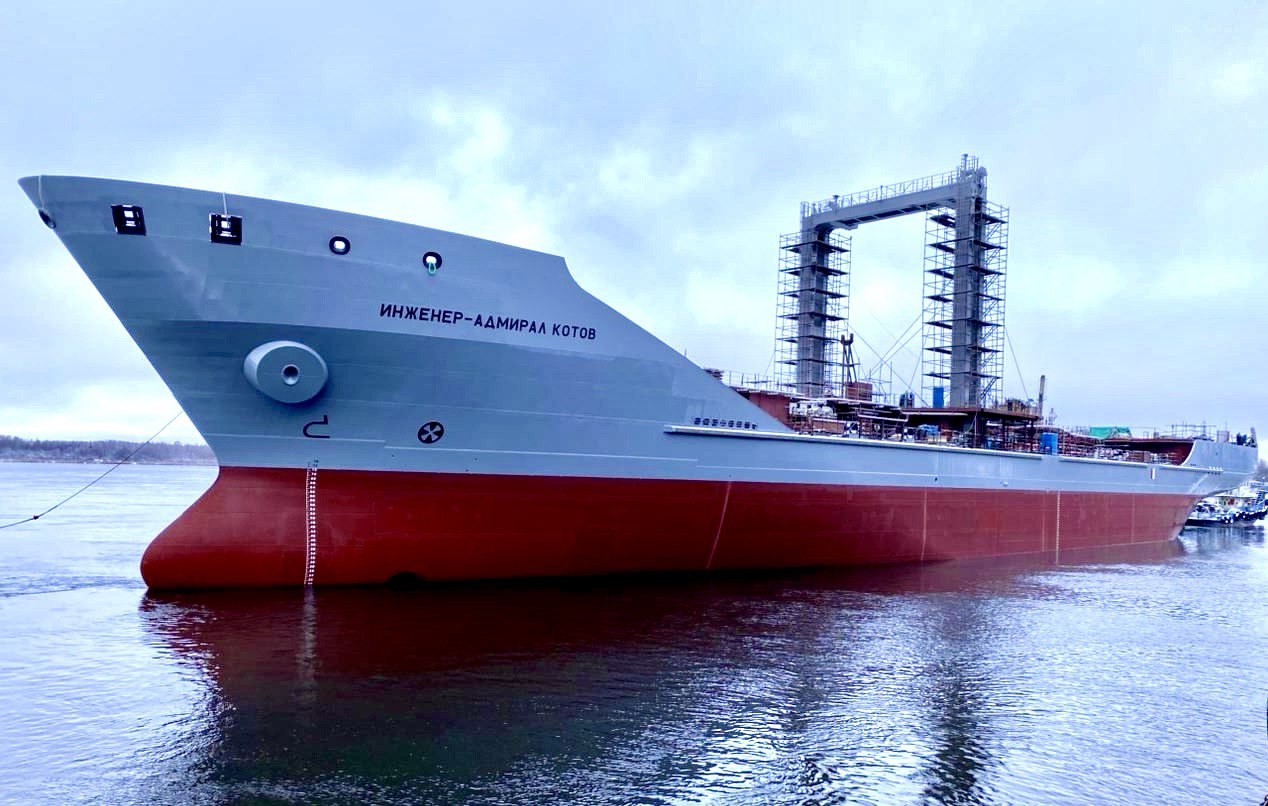 The medium marine tanker "Engineer Admiral Kotov" of project 23130 was ...